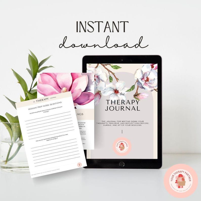 The Therapy Journal | Digital Download | E-journal | Self-care That ...