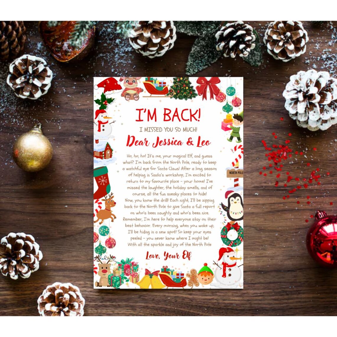 Elf Arrival & Goodbye Letter, Christmas Elf Welcome Letter, Elf Arrival ...
