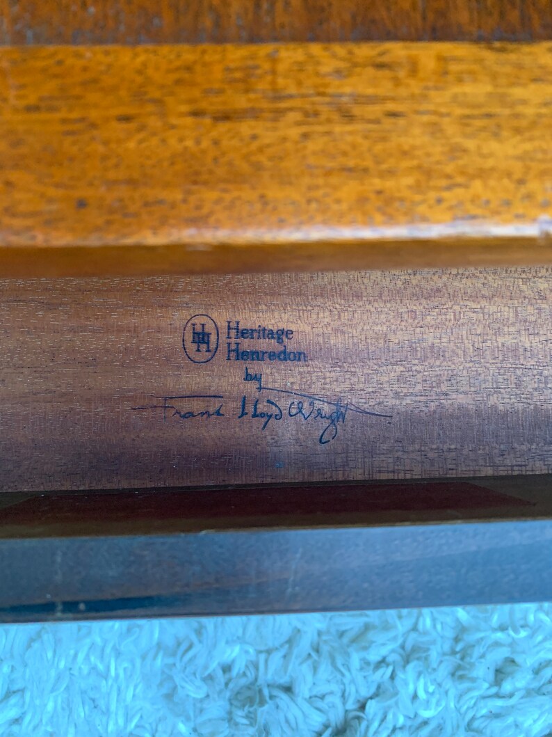 Frank Lloyd Wright Inspired Table by Heritage Henredon - Etsy