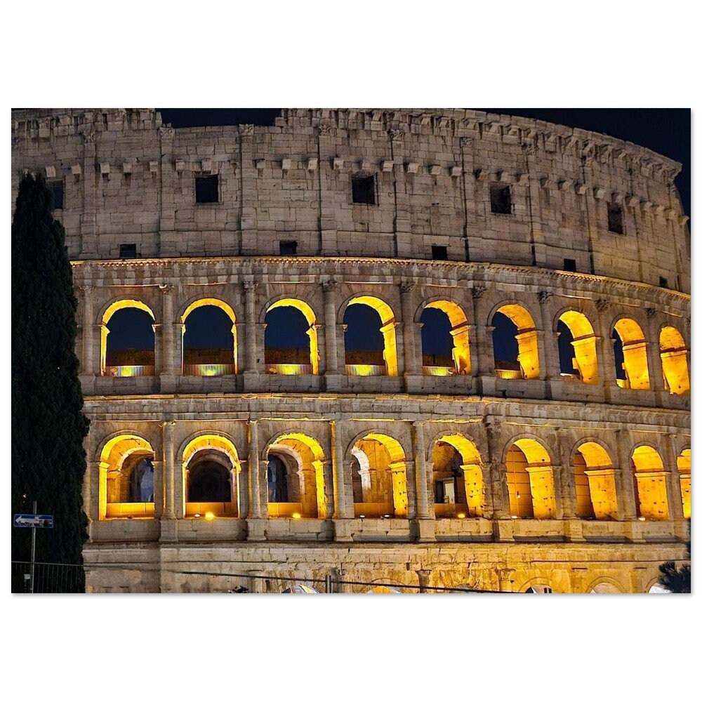 Roman Coliseum Half Poster - Etsy