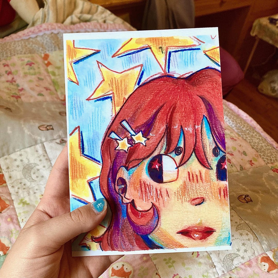Star Girl - Art Print - Etsy