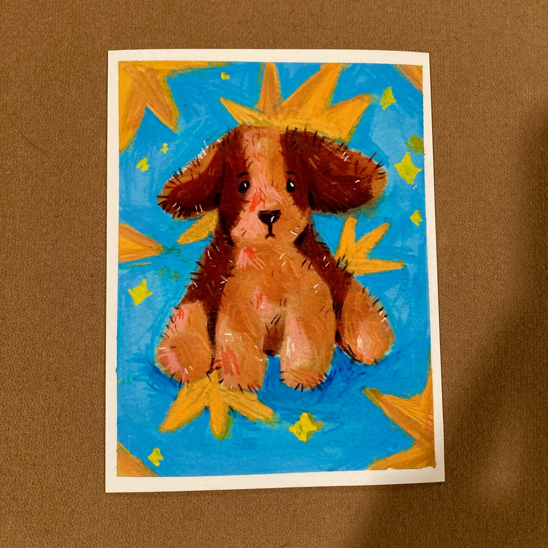 Scruffy Puppy - Webkinz Print - Etsy