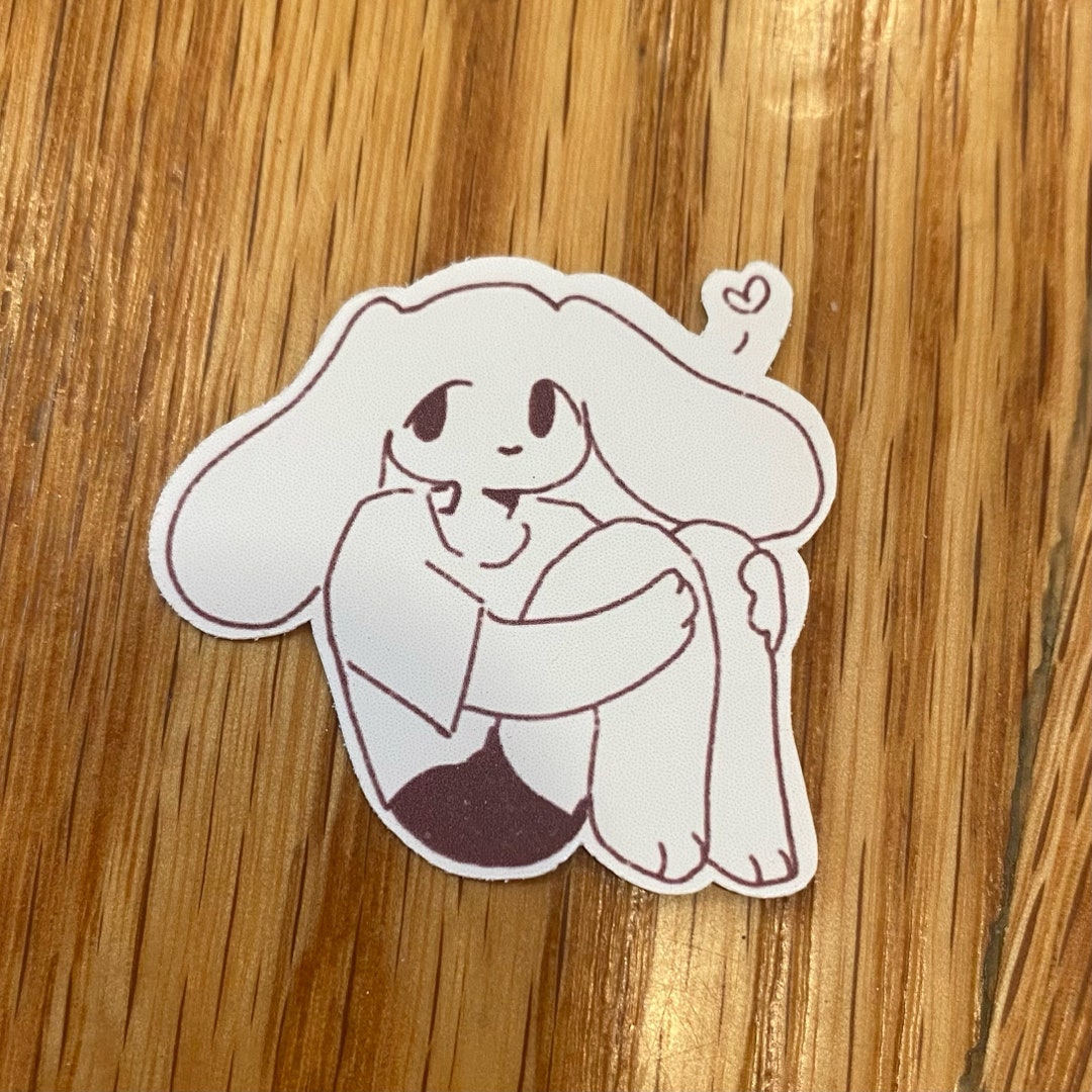 Cozy Bunny Sticker - Etsy