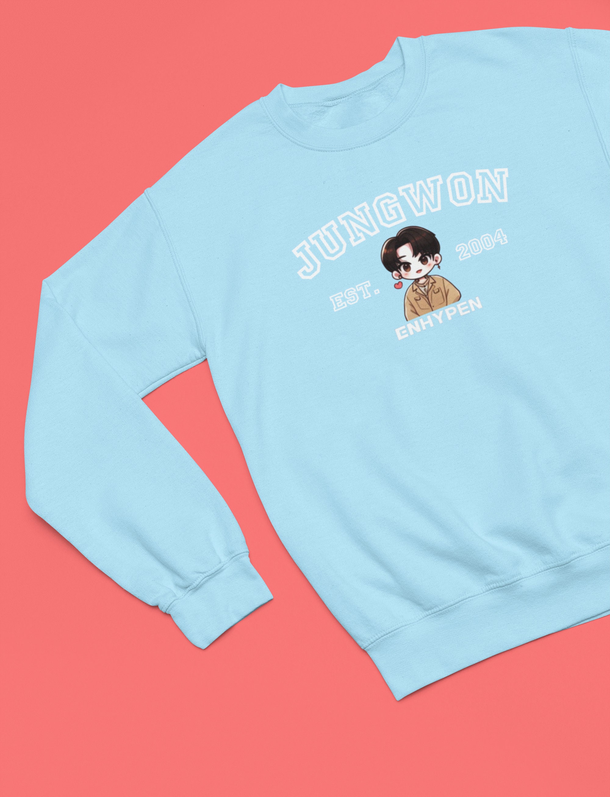 Exclusive & Cute Enhypen Chibi Sweatshirt, Enhypen Members Jungwon ...