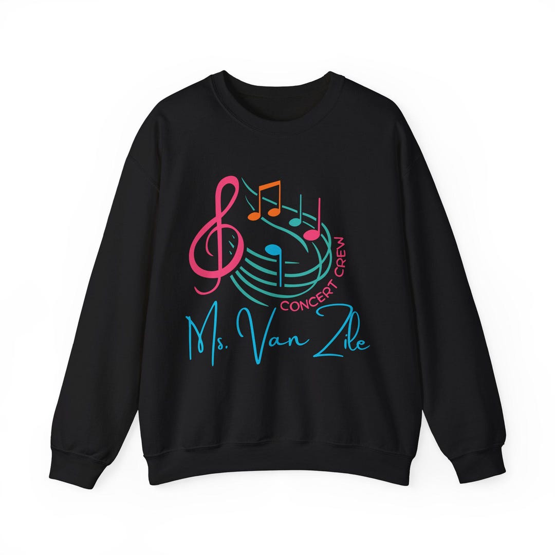 Personalized Music Concert Crew Sweatshirt Marching Band Gift Symphonic ...