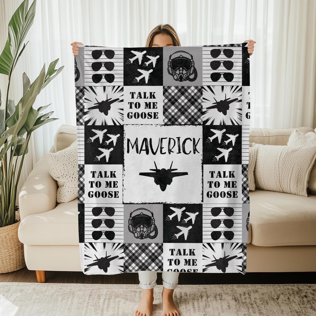 Custom Fighter Jet Blanket Multiple Sizes, Air Force Gift, Plane ...