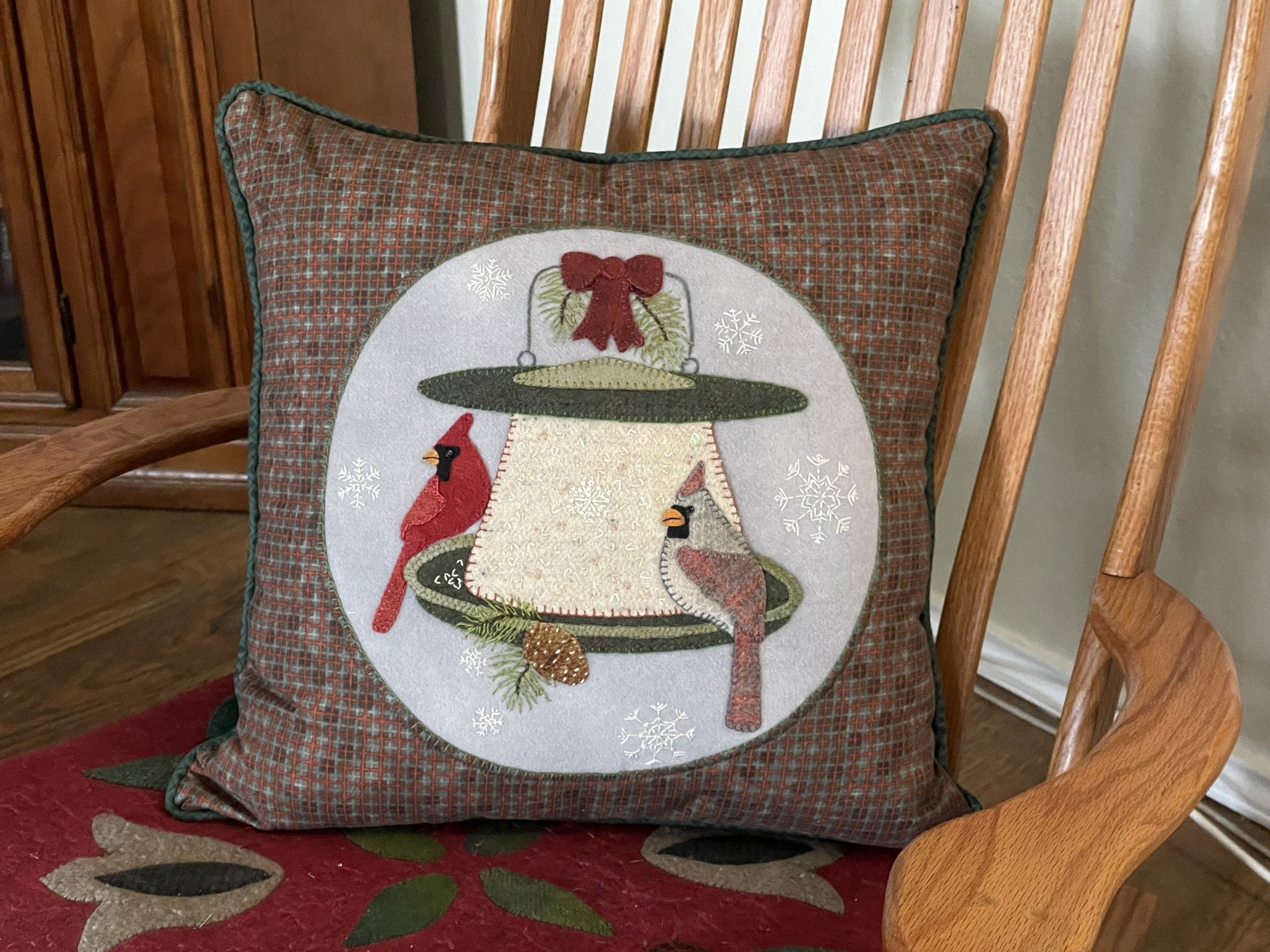 Pattern, Felted Wool Applique, Winter Cardinals, PDF - Etsy