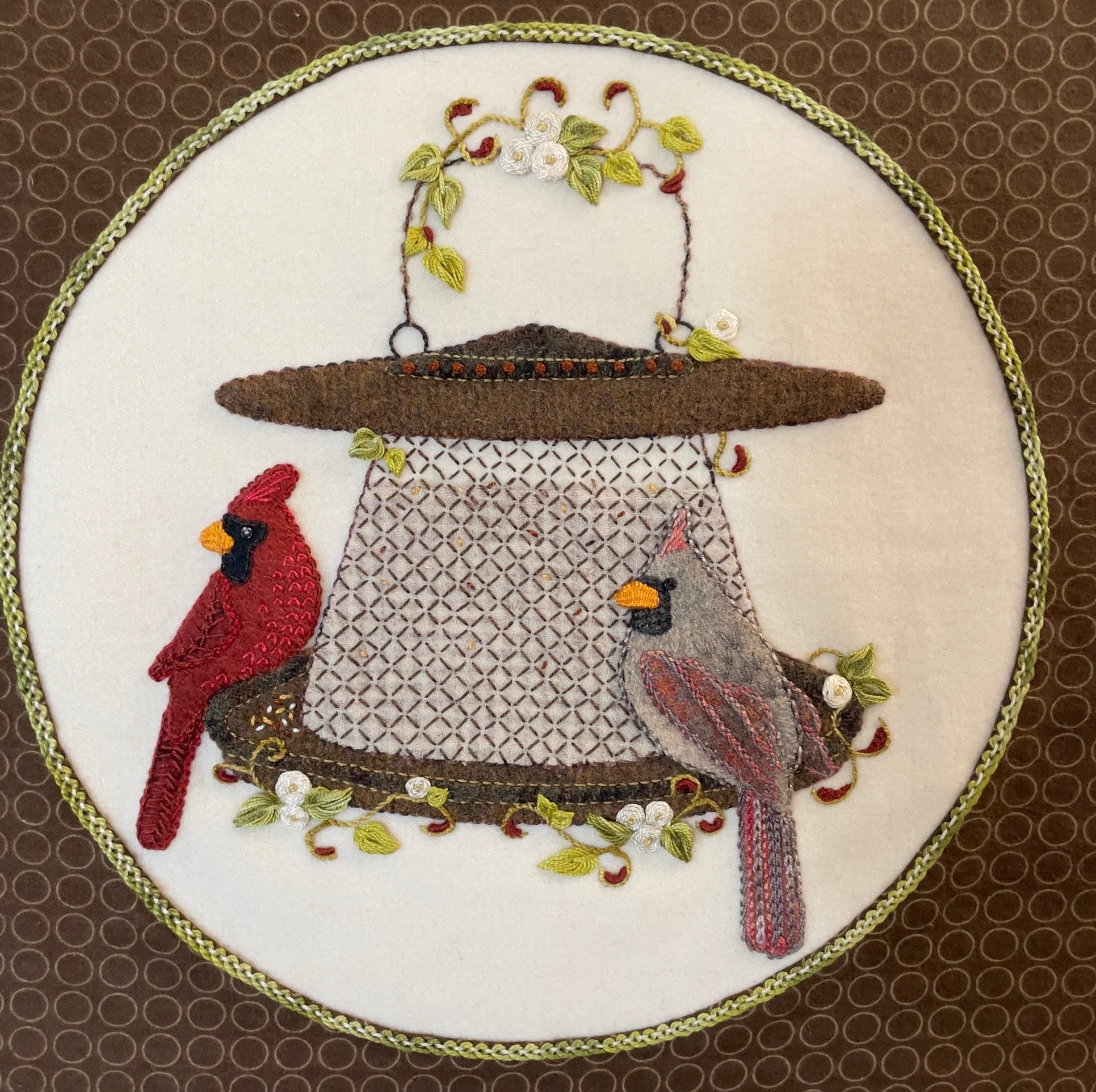 Pattern, Felted Wool Applique, Winter Cardinals, PDF - Etsy