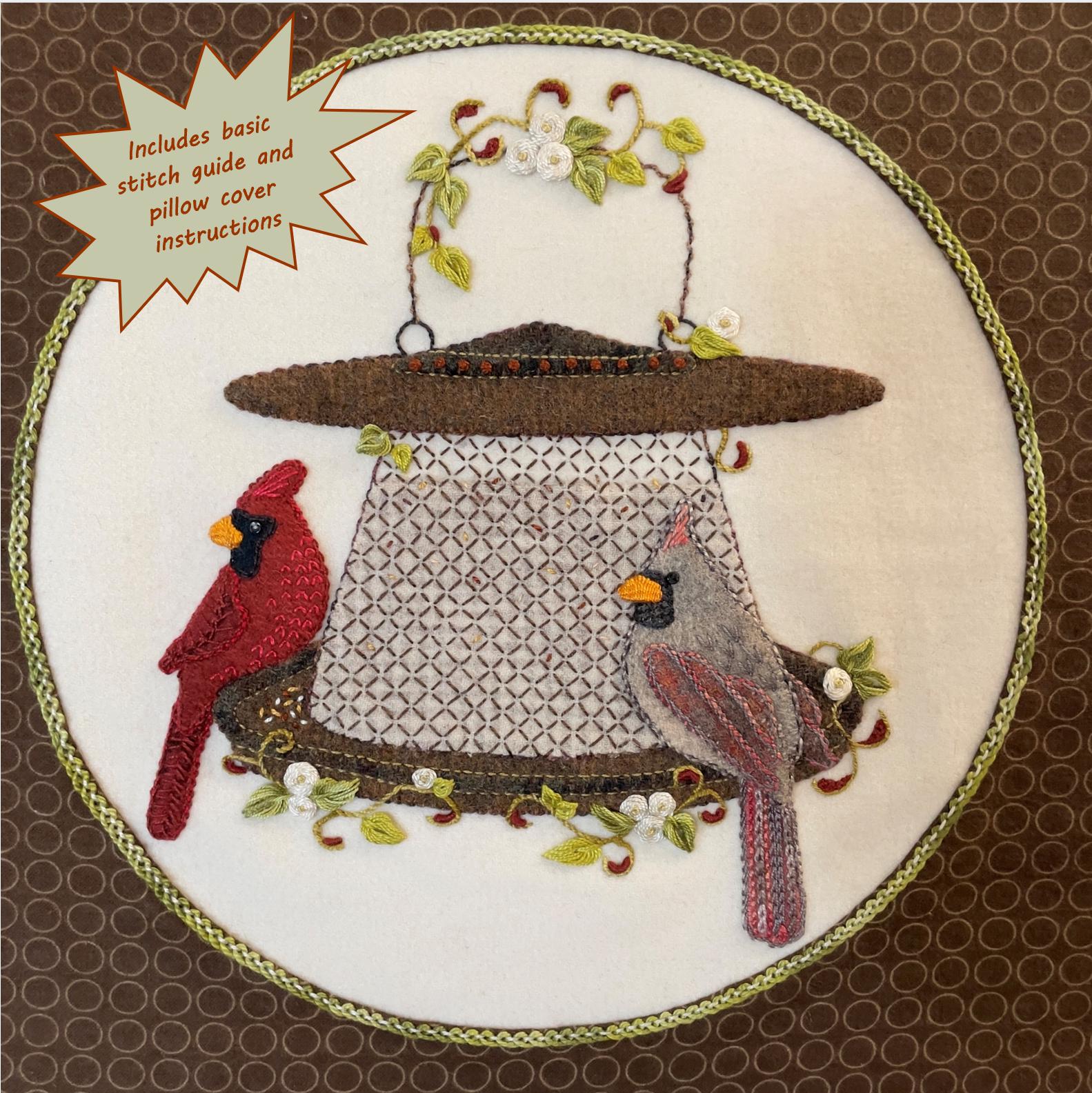 Pattern, Felted Wool Applique, Winter Cardinals, PDF - Etsy