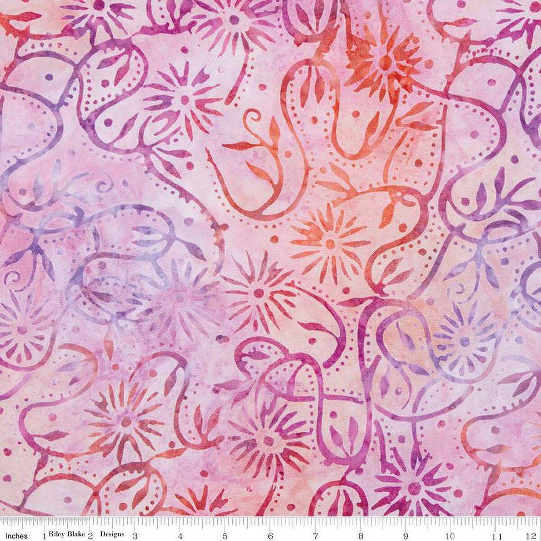 Expressions Batiks Sorbet and Sundaes Strawberry Riley Blake Fabric, 1 ...