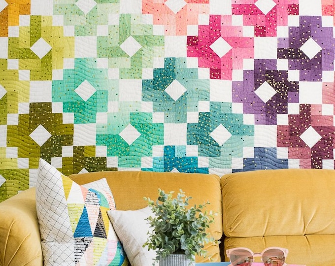 Quilty Love Ombre Gems Quilt Pattern // Fat Quarter Quilt // No. 108 ...