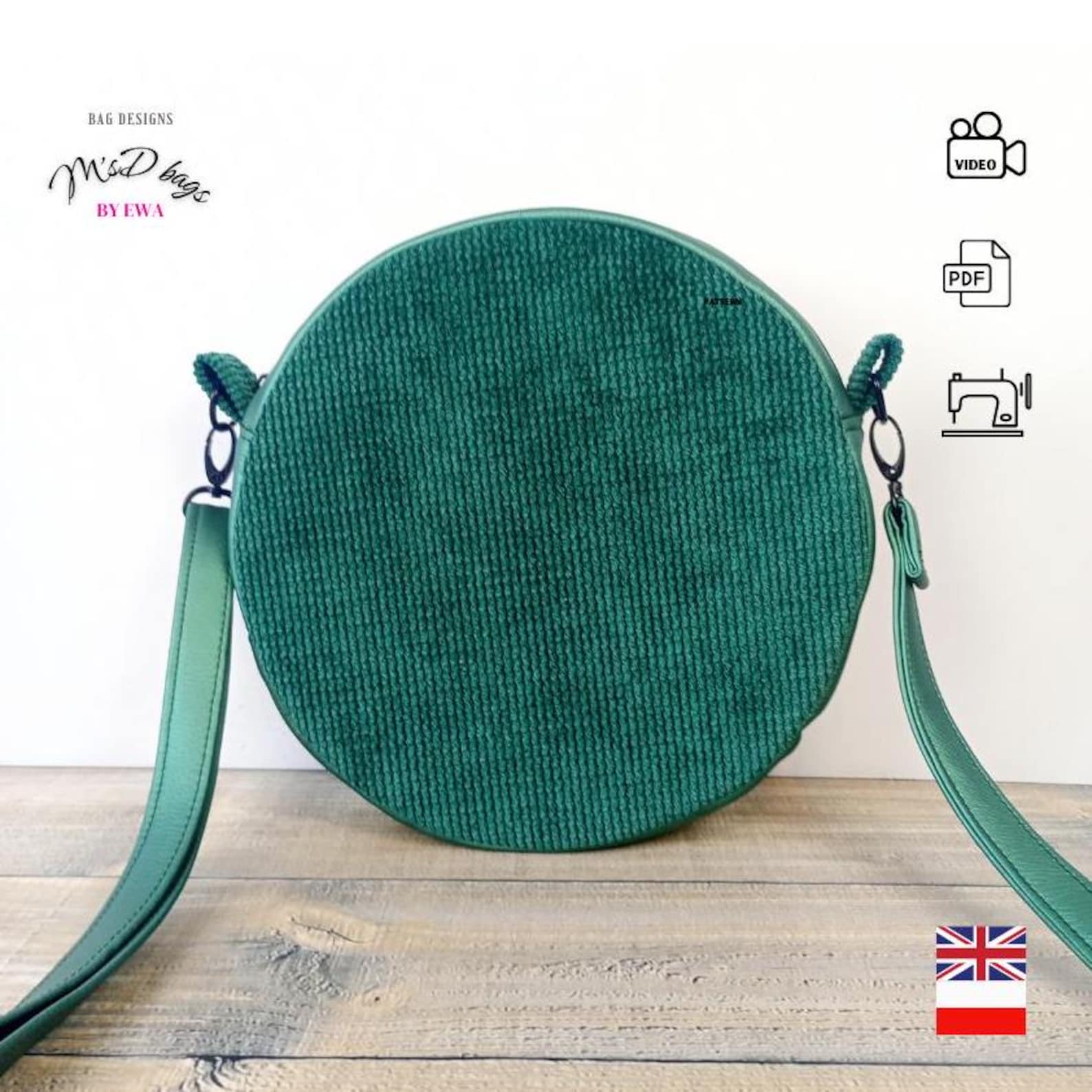 Round Bag, Crossbody Bag, Flight Bag, How to Sew a Handbag, Large Bag ...