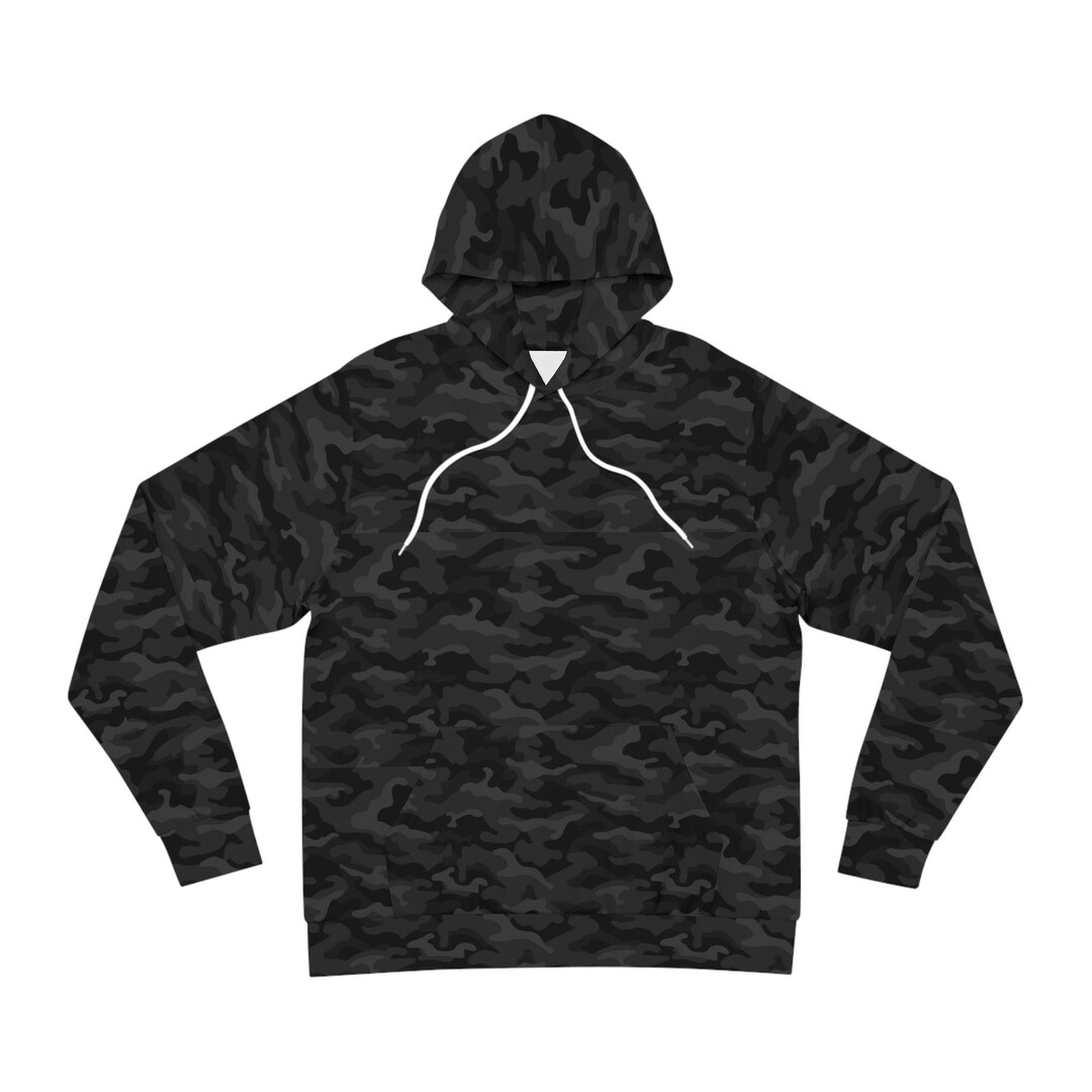 Camo Hoodie, Black Camo Hoodie, Camo Hoodie Men, Hunting Gift for ...