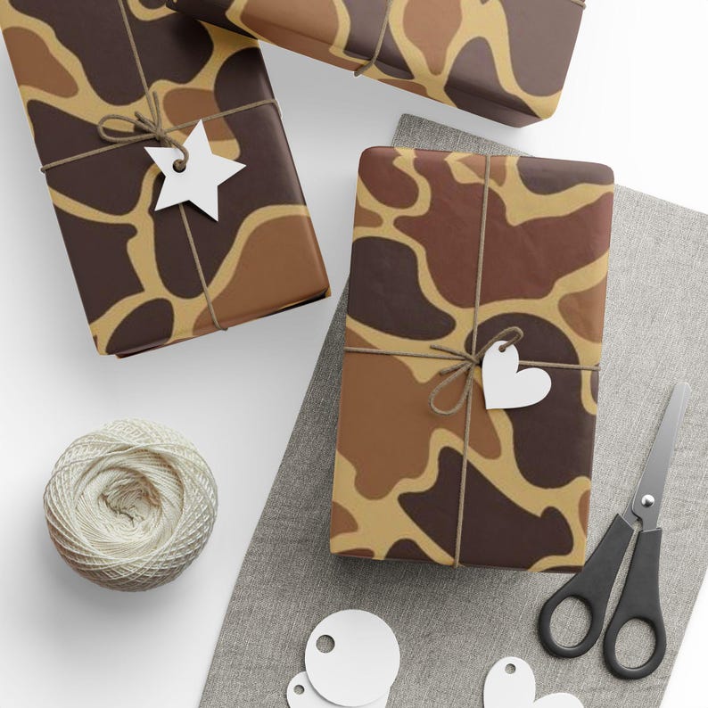 Old School Camo, Wrapping Paper, Hunting Wrapping Paper, Hunting ...