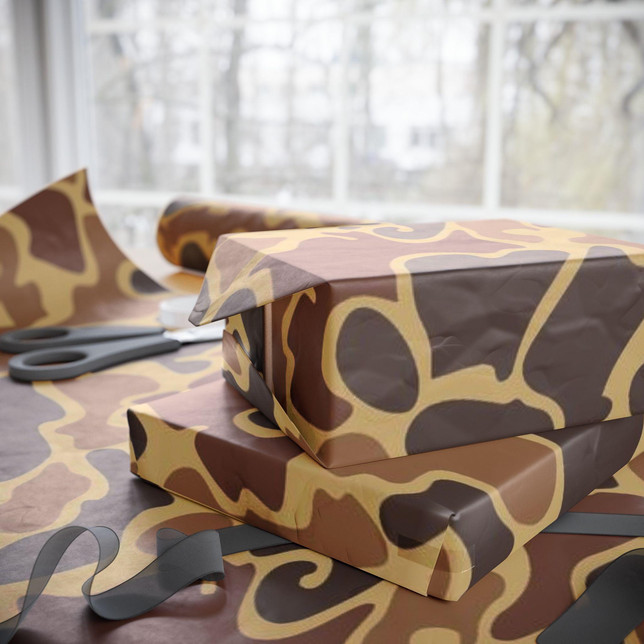 Old School Camo, Wrapping Paper, Hunting Wrapping Paper, Hunting ...