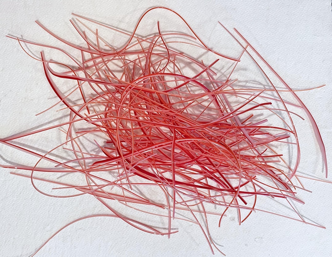 NEW Vitrigraph Stringers 96 Coe Variegated Red and White Opal 2 Oz ...