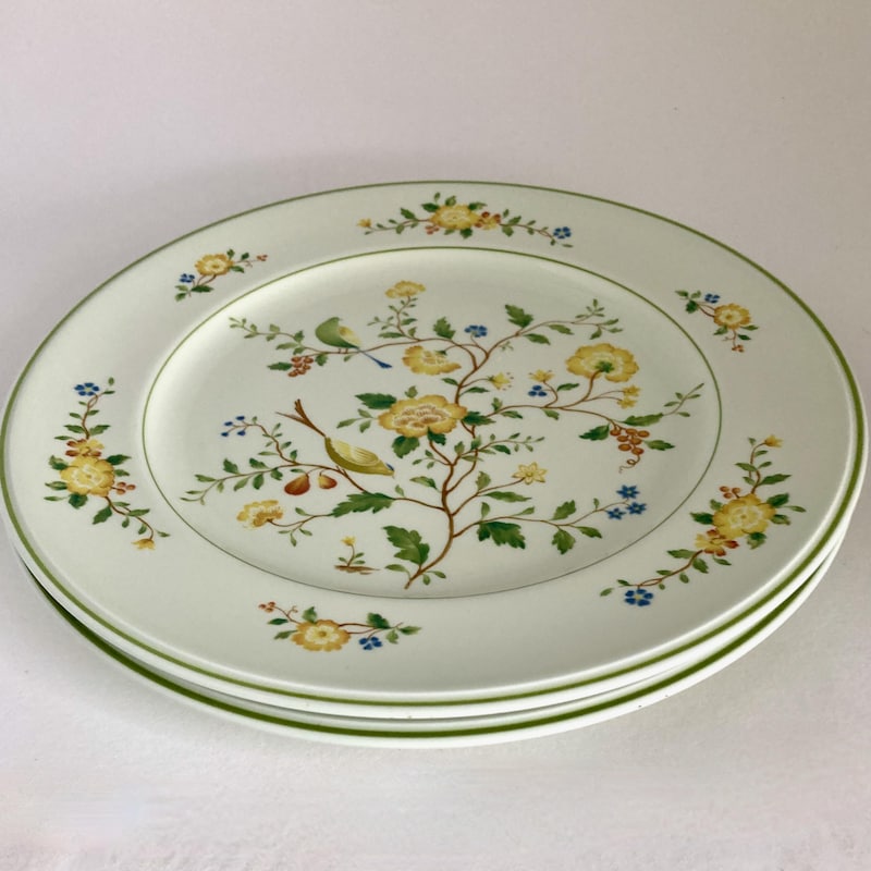 Yellow Bone China Plate - Etsy