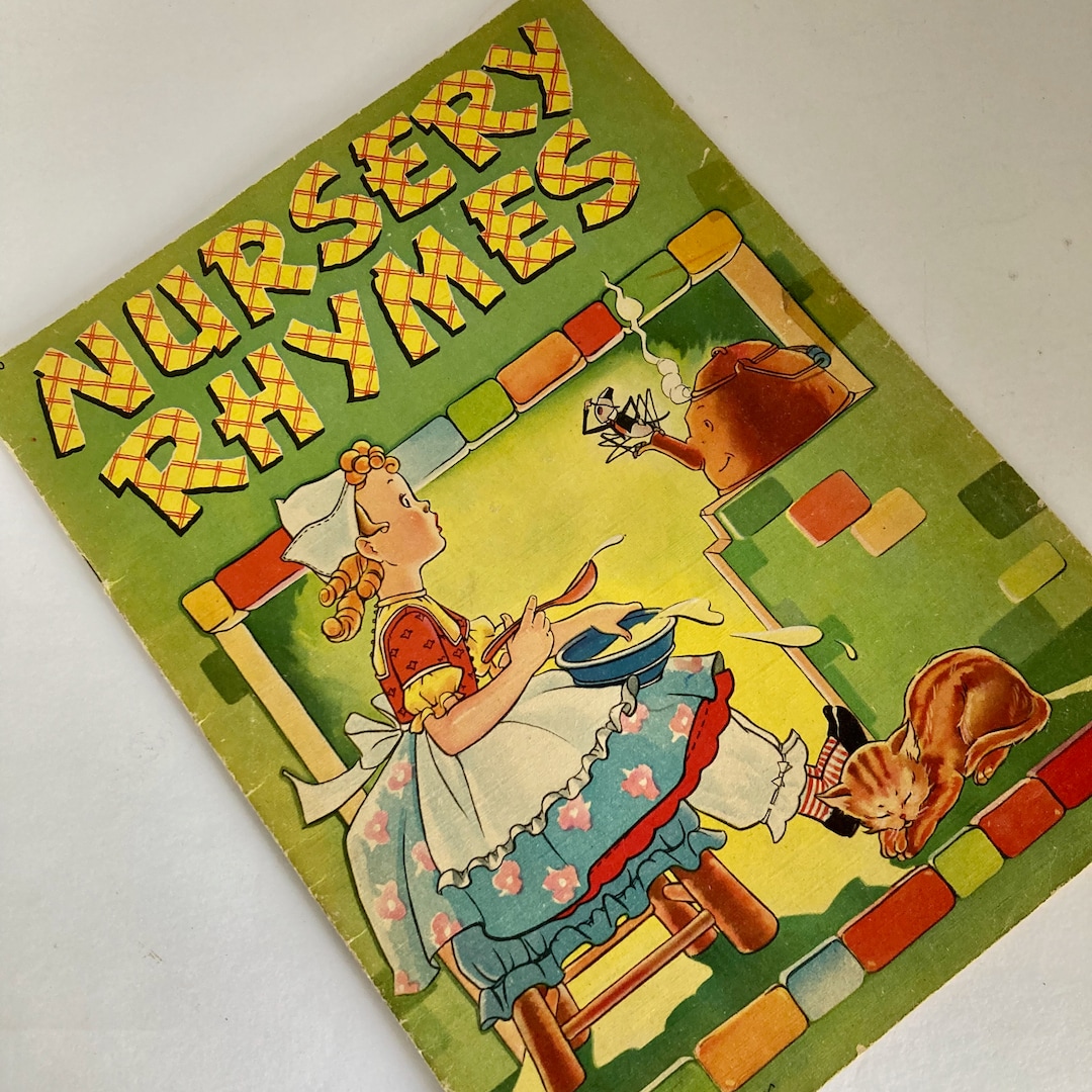Nursery Rhymes, Vintage Kid's Book, 1941-42 Edition, Whitman Publishing ...