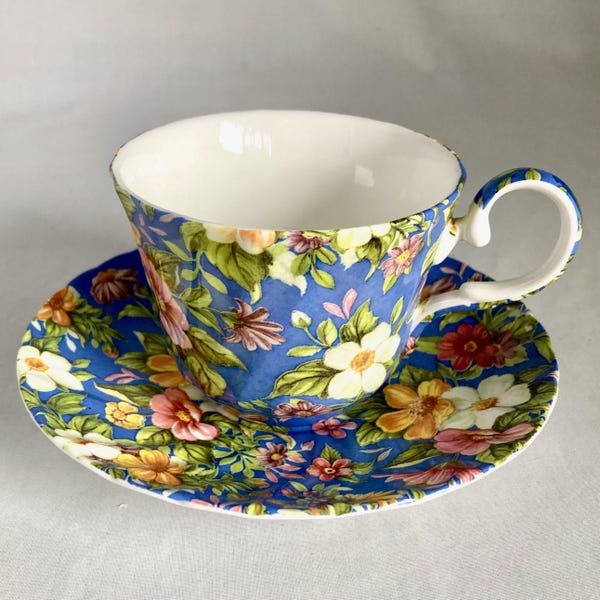 Chintz Tea Cup - Etsy