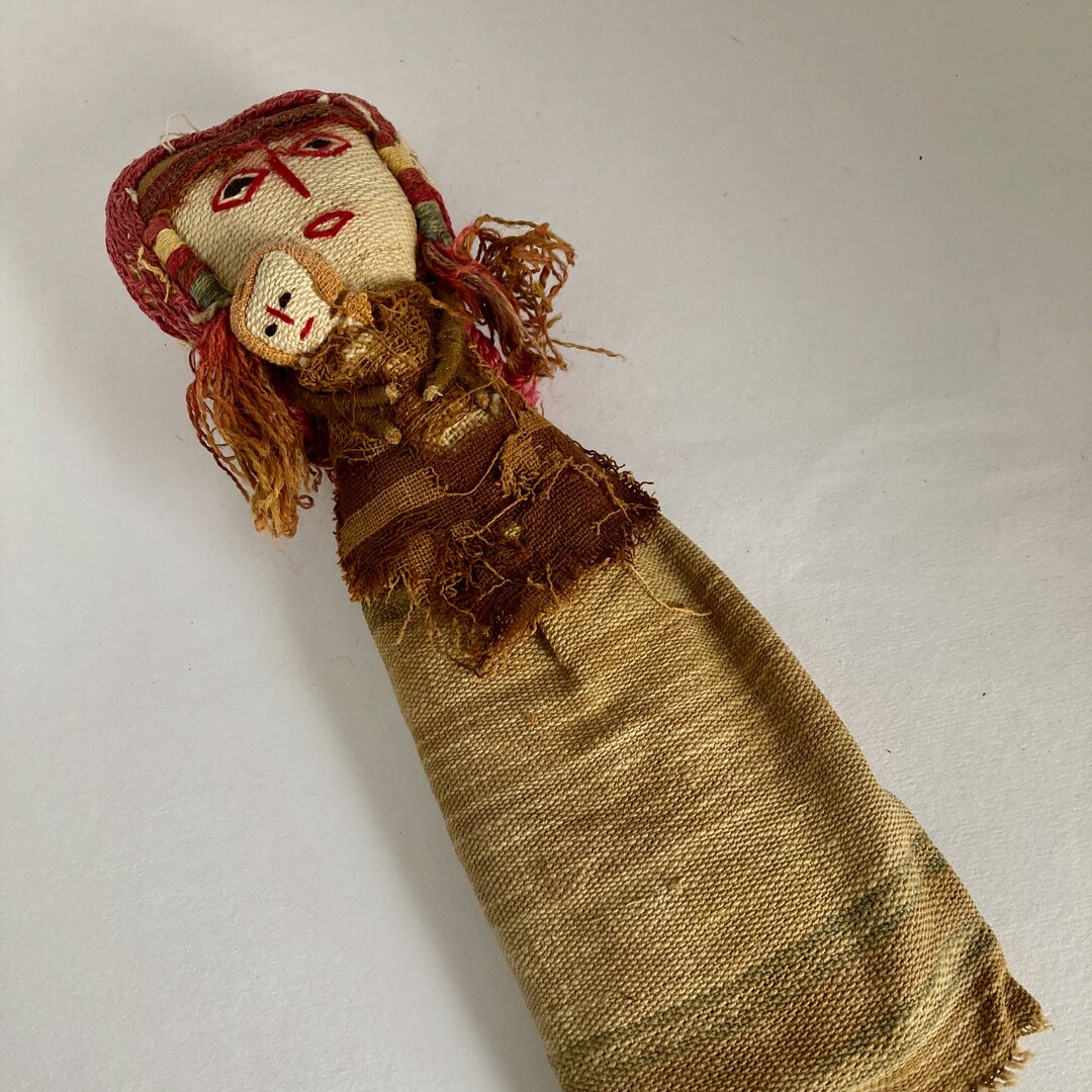 Peruvian Burial Doll, Chancay Culture, Vintage Textiles, Mother With ...