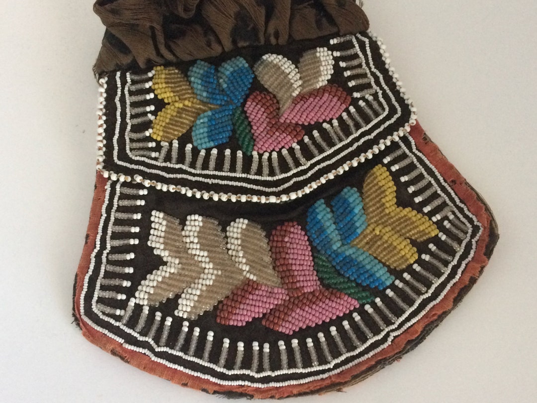 Iroquois Beaded Bag Native American Purse Antique 1800s - Etsy