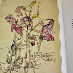 Charles Rennie Mackintosh Hard Cover Book of Flowers 1995 - Etsy