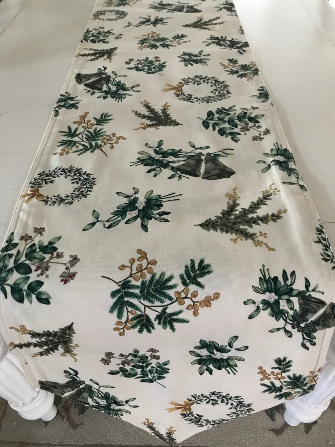 Christmas Table Runner by Martha Stewart Classic Christmas - Etsy