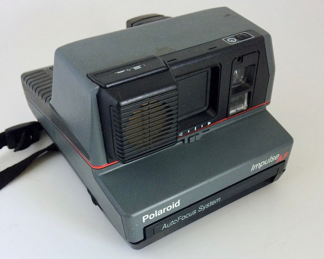 Polaroid Camera, Impulse AF, Autofocus Sytem, Pop up Flash, Gray Black, Adjustable Strap, Pre ...