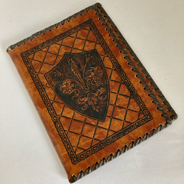 Leather Book Cover - Etsy