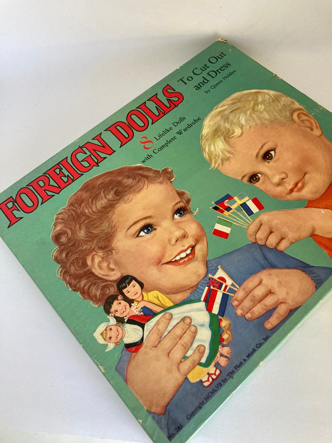 Vintage Cut Out Dolls, Foreign Dolls, by Queen Holden, 8 Dolls With ...