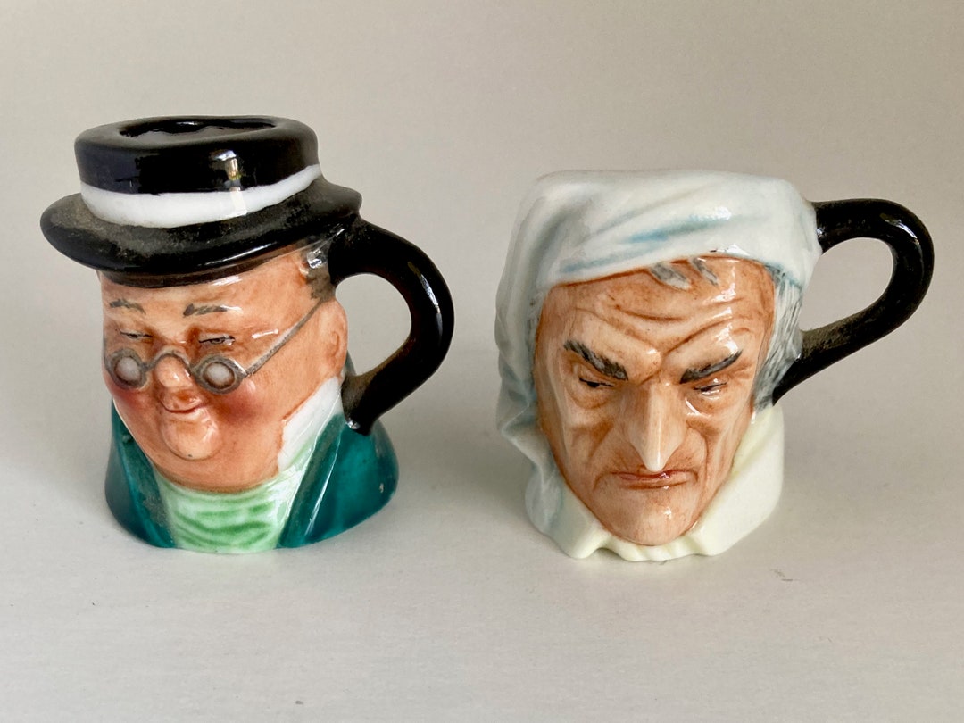 2" Mr. Pickwick and Scrooge, Franklin Mint, Vintage, Dicken's Figurines ...