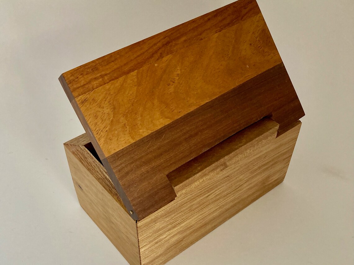 Inlaid Wood Box 5x8x4 Inch Box Recipe Box Storage - Etsy