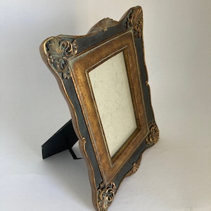 Golden Frame, Ornate Pic Holder, Gold Brown, Embossed Design, Baroque ...