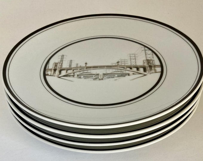 Los Angeles Plates, Iconic Bridges, Collector Plates, 4th 7th 9th ...