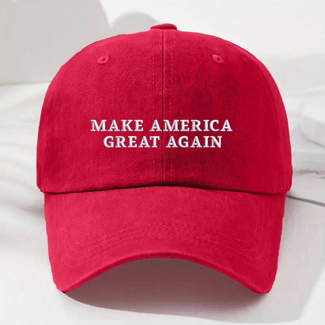 Make America Great Again Hat, MAGA Dad Embroidered Vintage Hat, Trump ...