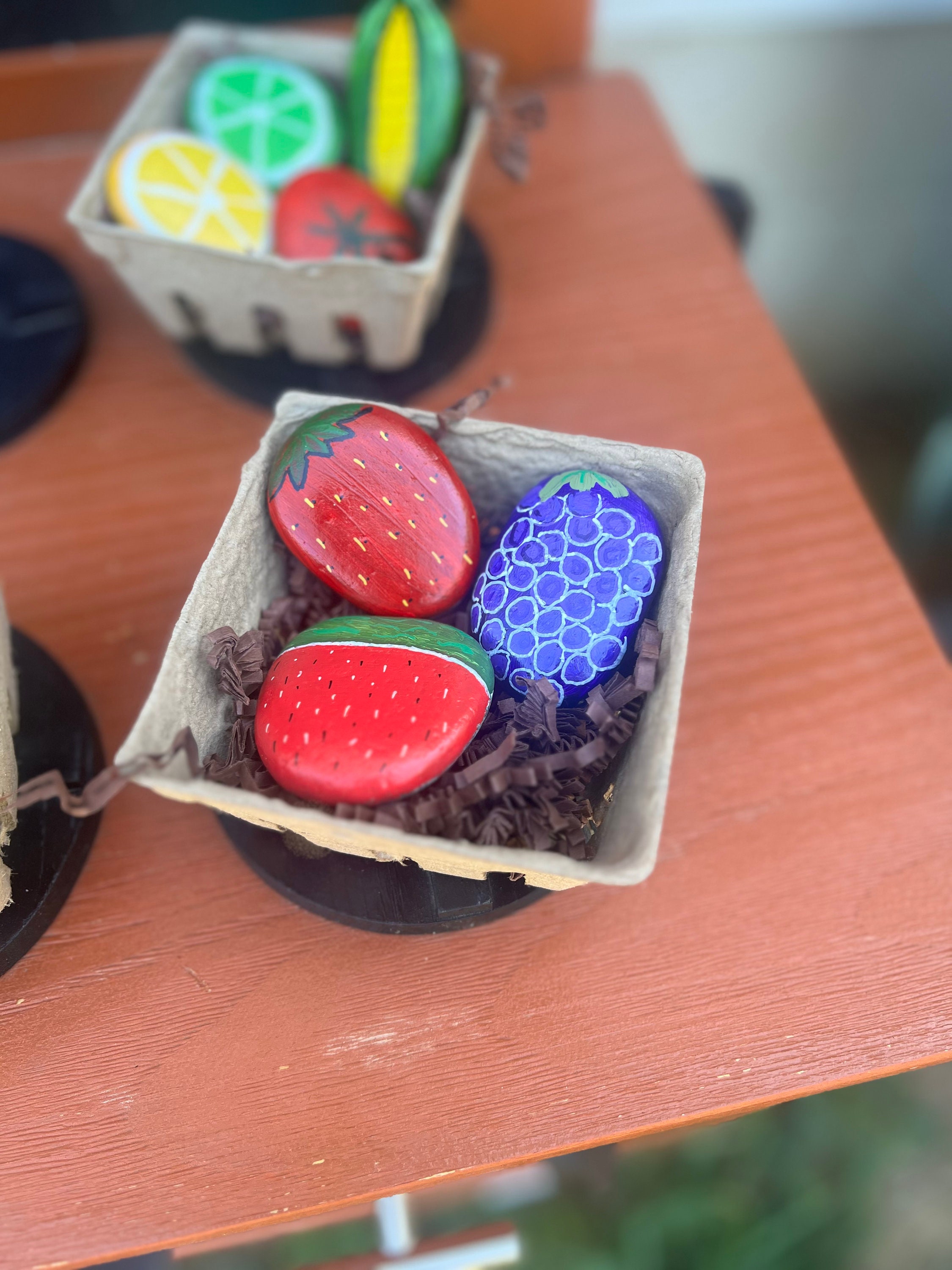 Hand-painted Rock Food Realistic & Fun Decorative Pieces - Etsy