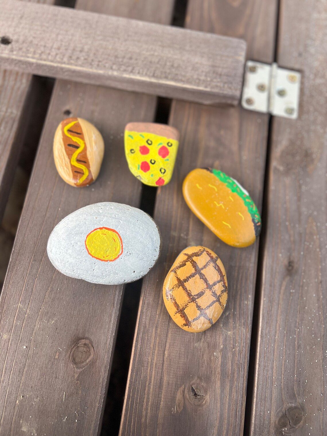 Hand-painted Rock Food Realistic & Fun Decorative Pieces - Etsy