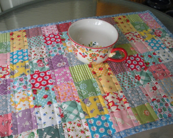 Postage Stamp Table Runner Table Topper Quilt - Etsy