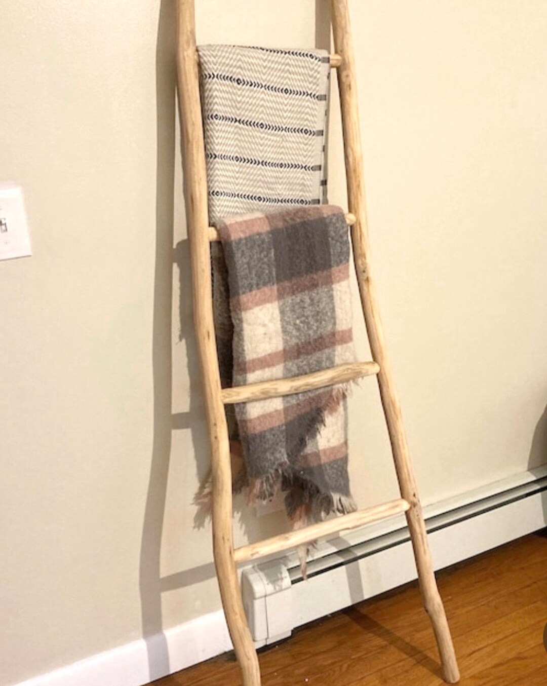 Akilah Teak Wood Ladder, Storage Ladder, Hanging Ladder, Devorative ...