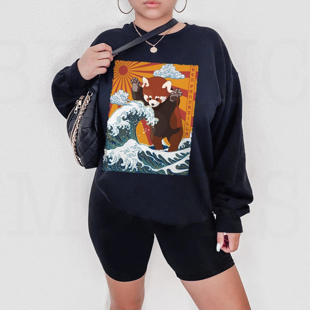 Kawaii Red Pandazilla Funny Sweatshirt, Hoodies, Gift for Her for Him ...