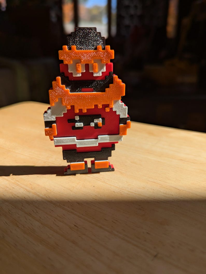 Gritty 3D Printed Pixel Art - Etsy
