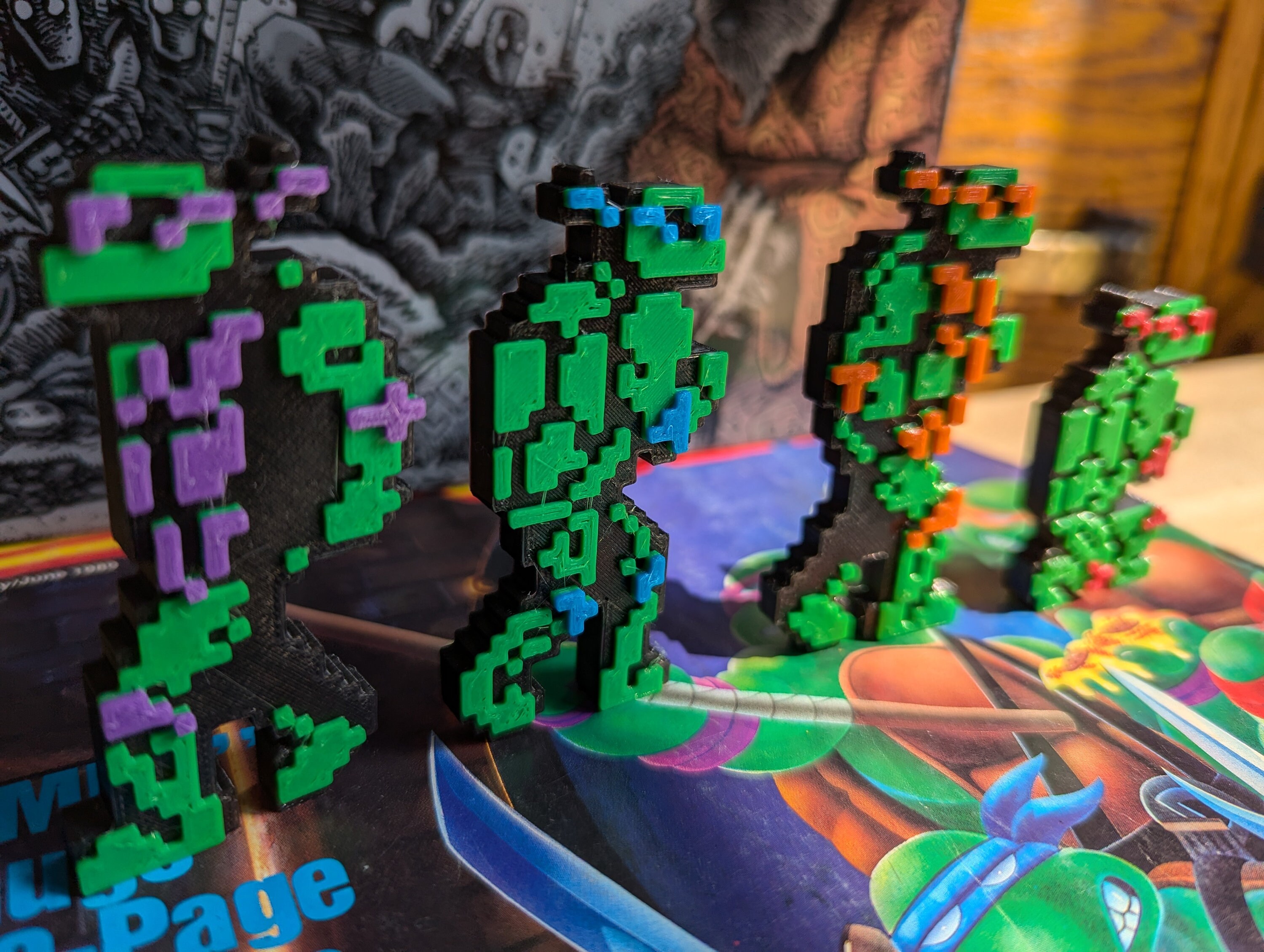 TMNT NES Pixel Prints - Etsy