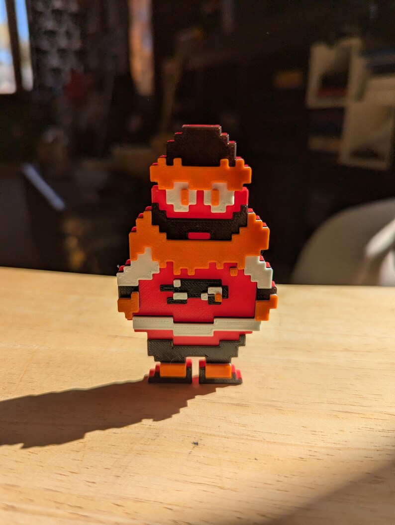 Gritty 3D Printed Pixel Art - Etsy