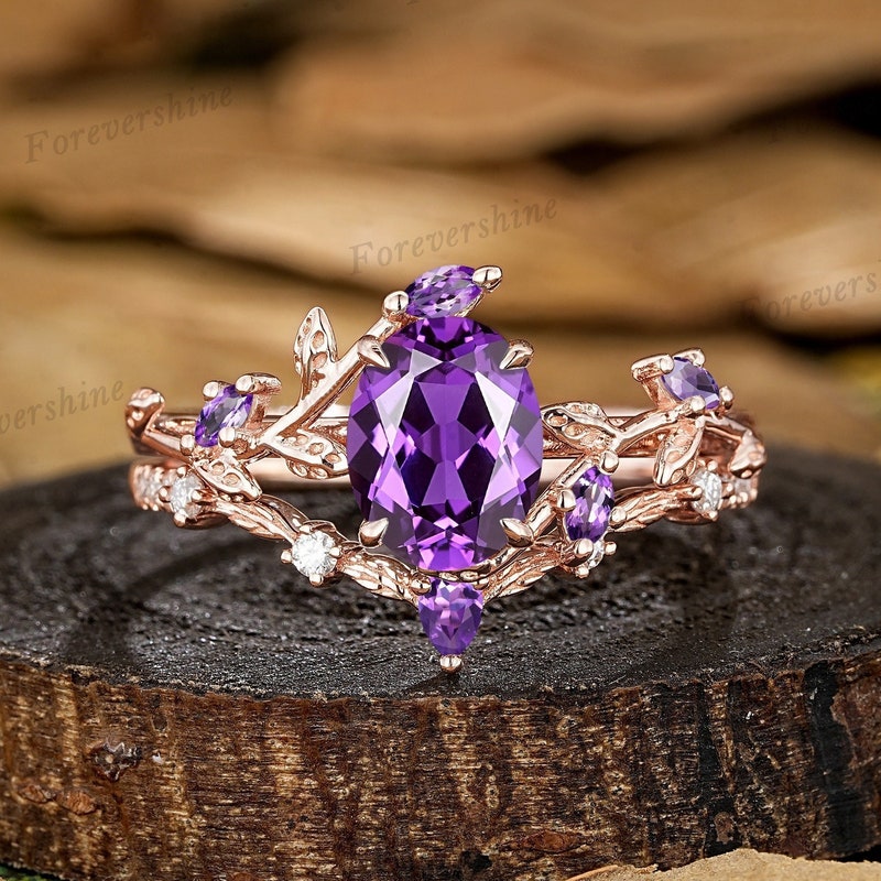 Purple Engagement Rings - Etsy