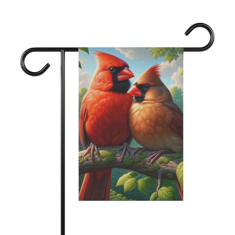Cardinal Pair Garden Flag - Etsy
