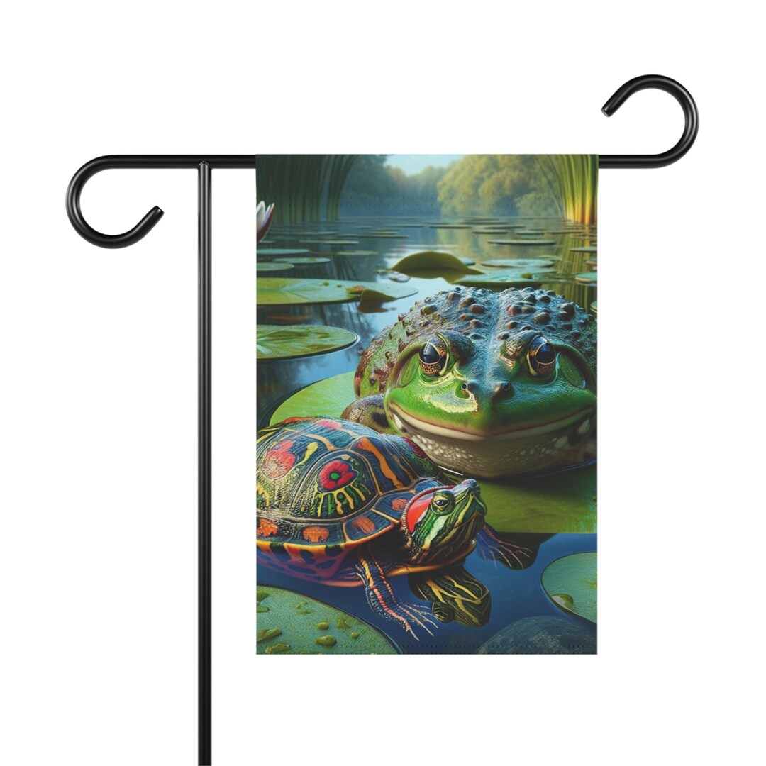 Serene Pond Life Garden Flag - Etsy
