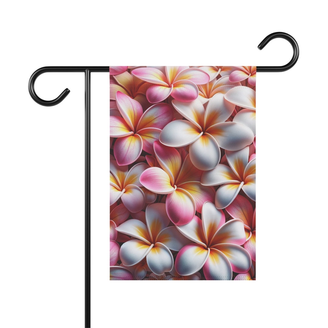 Tropical Plumerias Garden Flag - Etsy