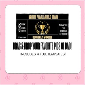 Most Valuable Dad Gift Box Canva Templates – Editable Printable Box for ...