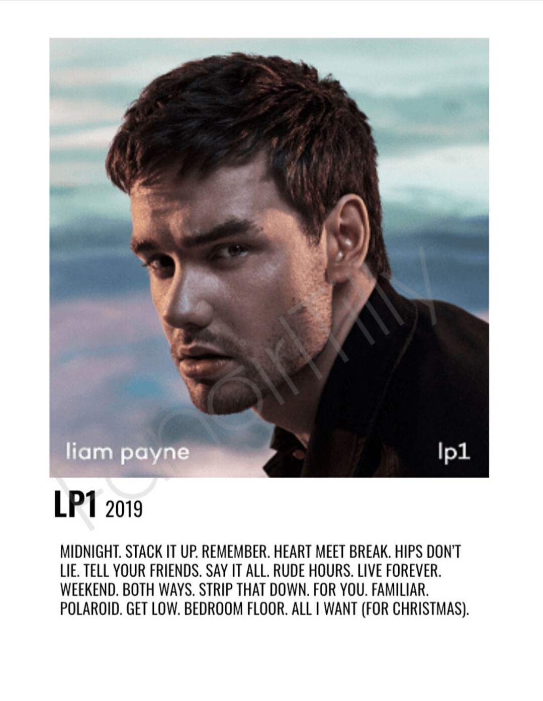 LP1 Liam Payne Album Tracklist Poster - Etsy