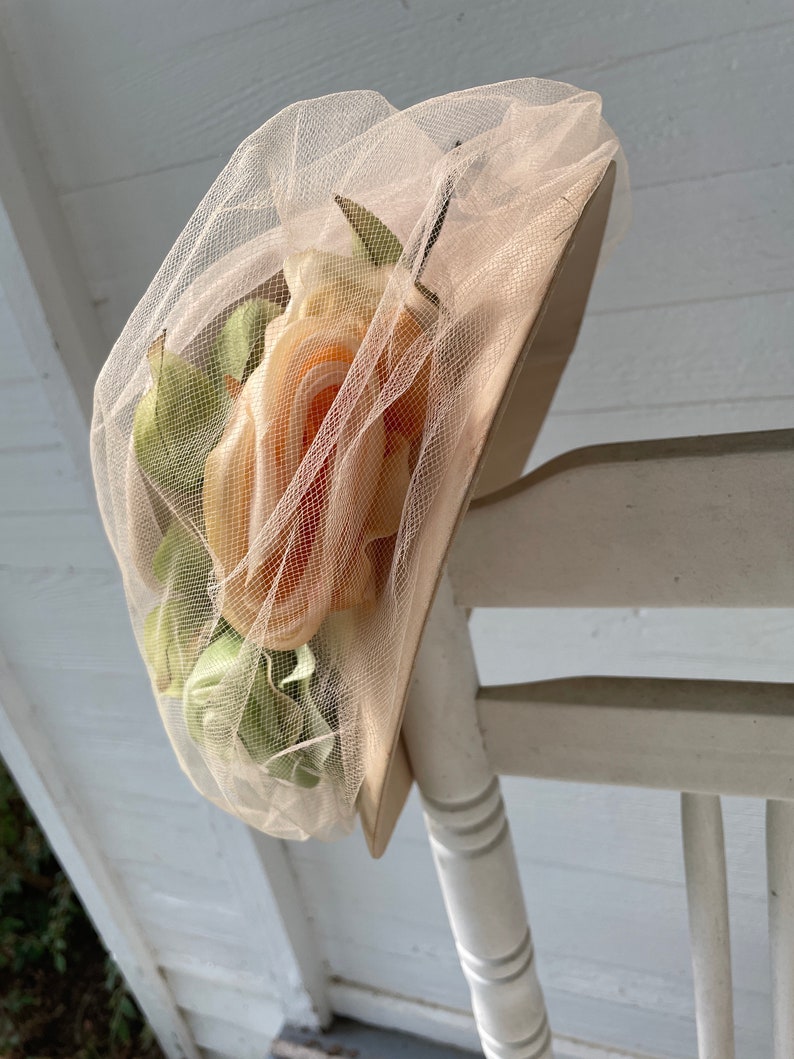 1950s Vintage Miss Margo Formal Floral Hat - Etsy